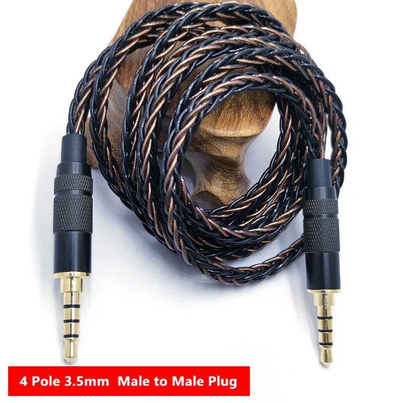 RYGMR 3,5 мм 4-полюсный аудиокабель с микрофоном 1m, RYC6 4P 3.5 to 3.5mm