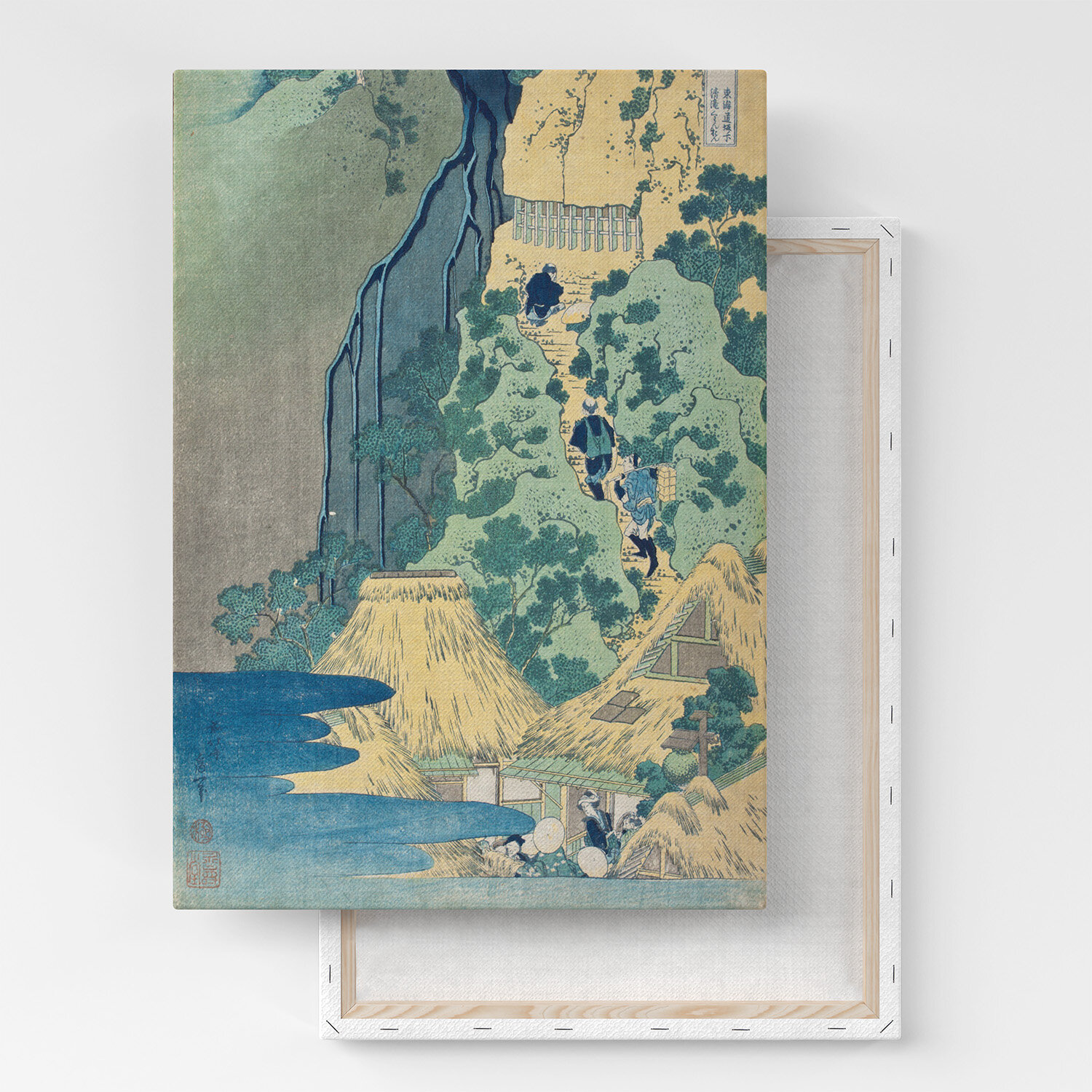 Картина на холсте, репродукция / Кацусика Хокусай / Размер 40 x 53 см