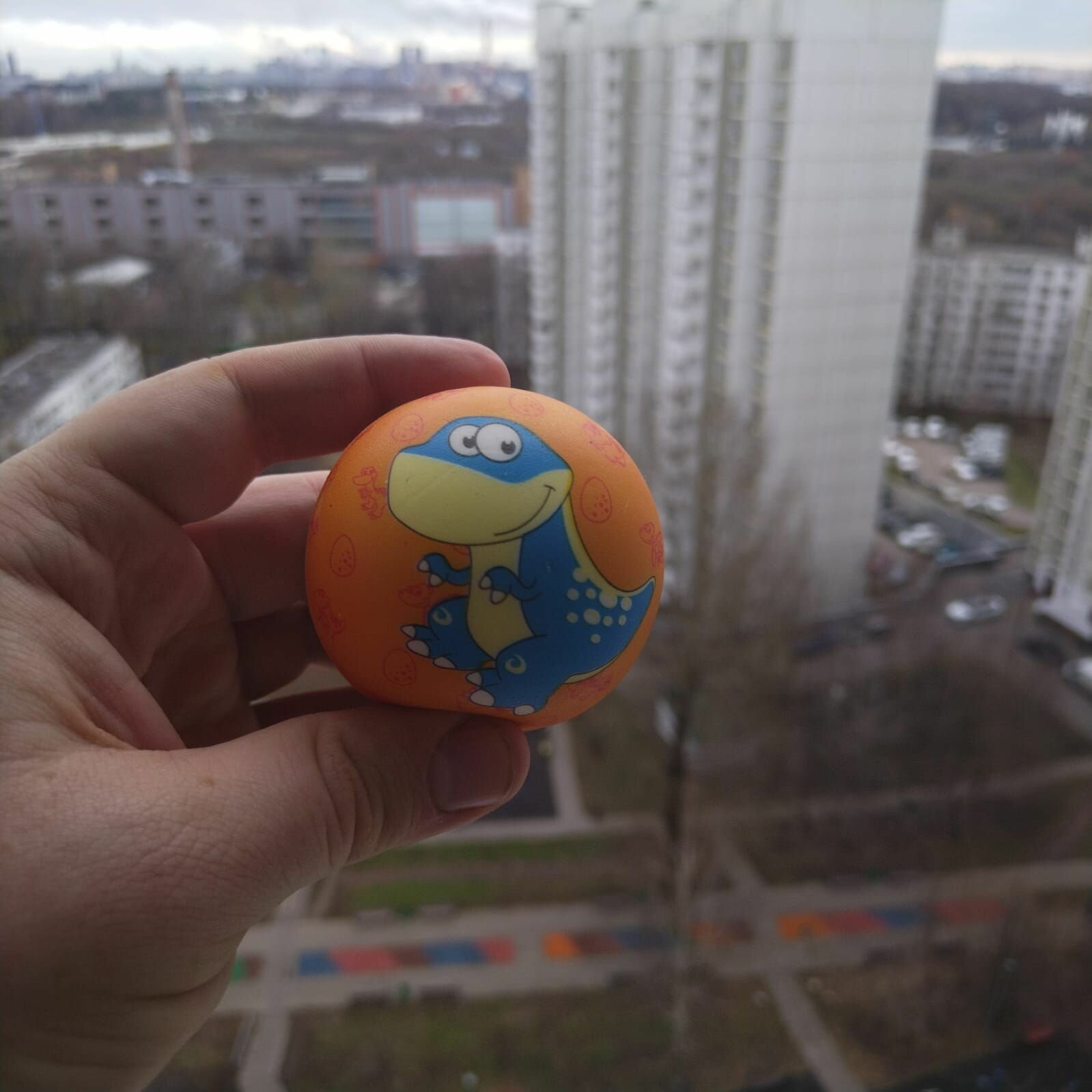 Сквиш дракончик оранжевый