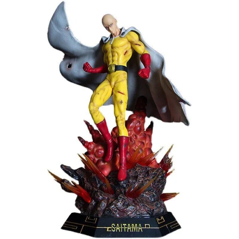 Фигурка Сайтамы Аниме One-Punch Man GK с подсветкой, большая статуэтка, подарок для фанатов, коллекционная модель, 43 см