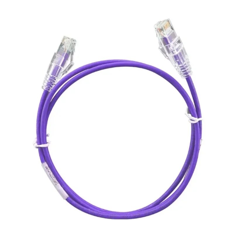 Cat6A Purple сетевой кабель RJ45, 0.2м