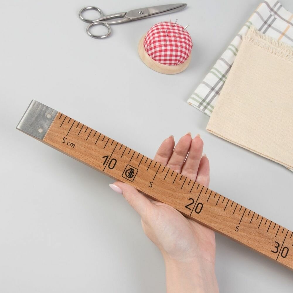 Метр айрис деревянный, 100 см, с клеймом, ГОСТ, 1 шт (4685967)