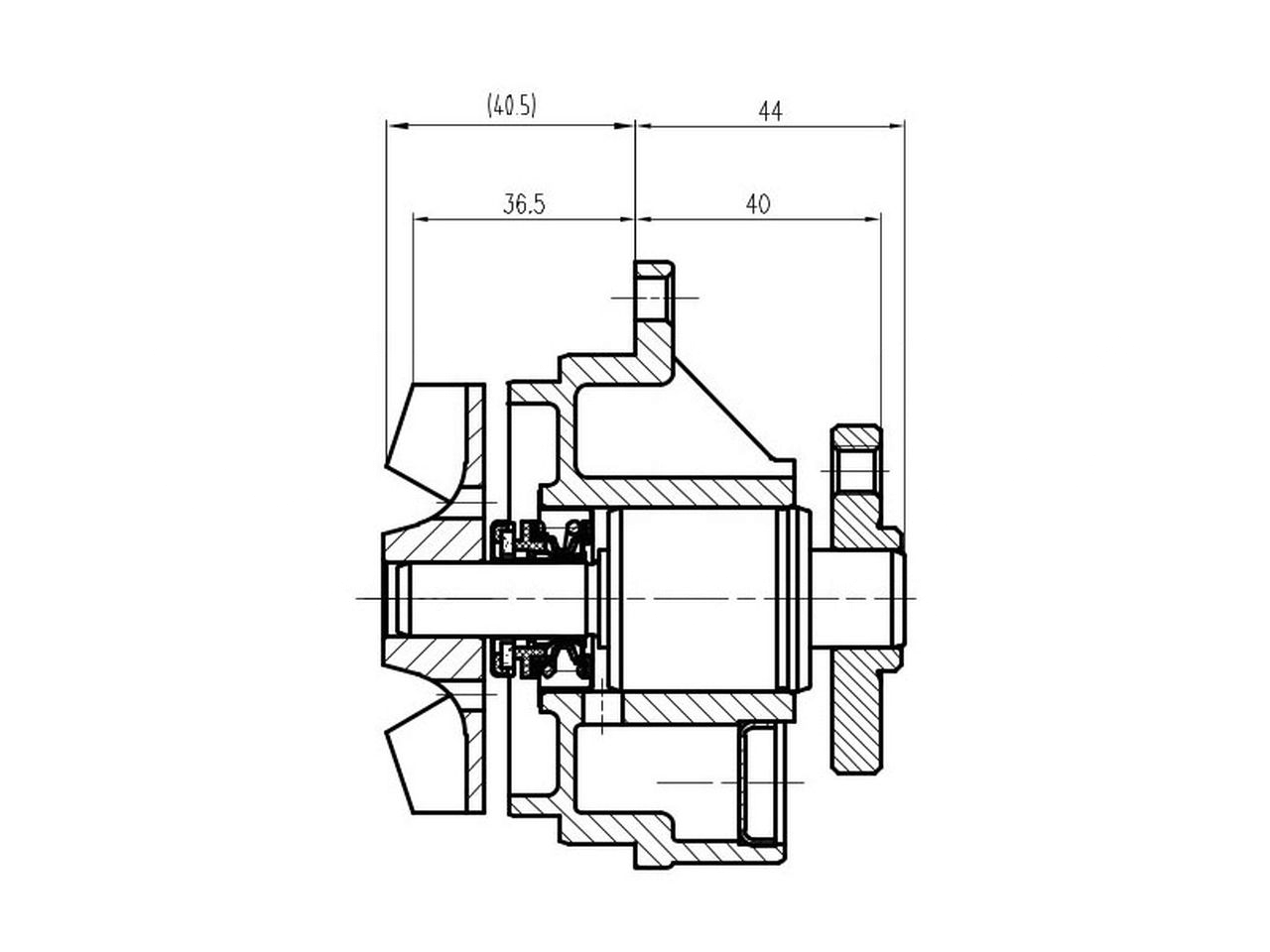 UNIO WAP-10030 (1053879 / 1058743 / 1094596) помпа водяная Ford (Форд) Focus (Фокус) 98-, Mondeo (Мондео) II 96-, Mazda (Мазда)