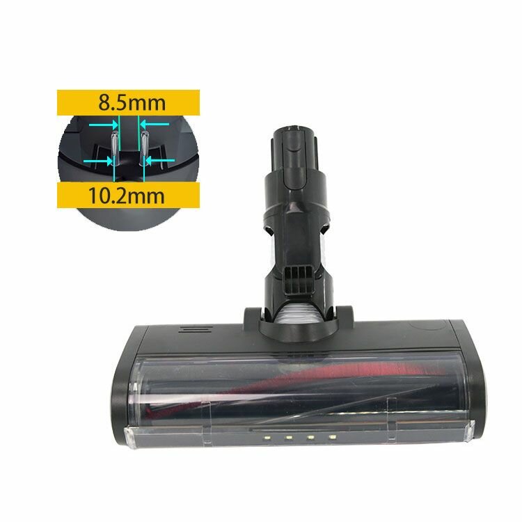 Турбощетка Q077, для разных моделей пылесосов, LED-подсветка, пластик