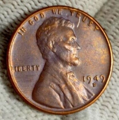 США 1 цент 1949 г.