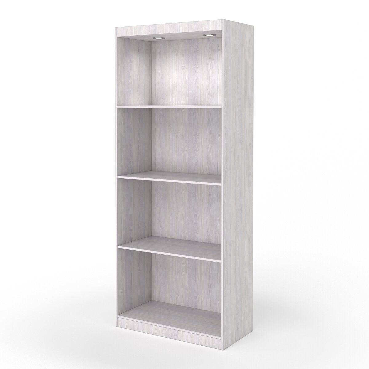 Стеллаж "афродита" №2-1 (задняя стенка - ДВП), Ясень Анкор светлый - U31104