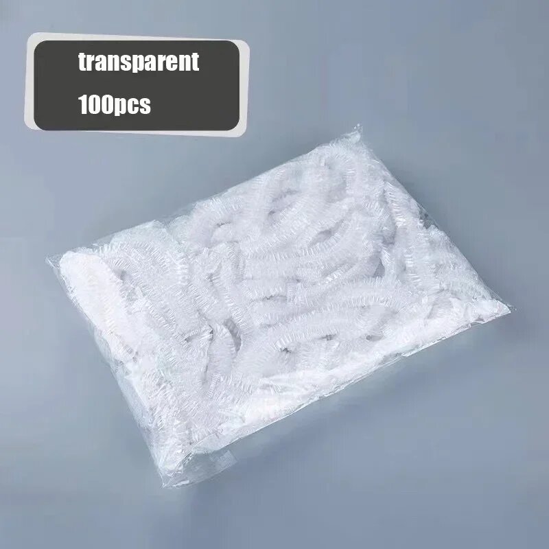 Одноразовые шапочки для душа MOONBIFFY розового цвета Белый, white 100pcs