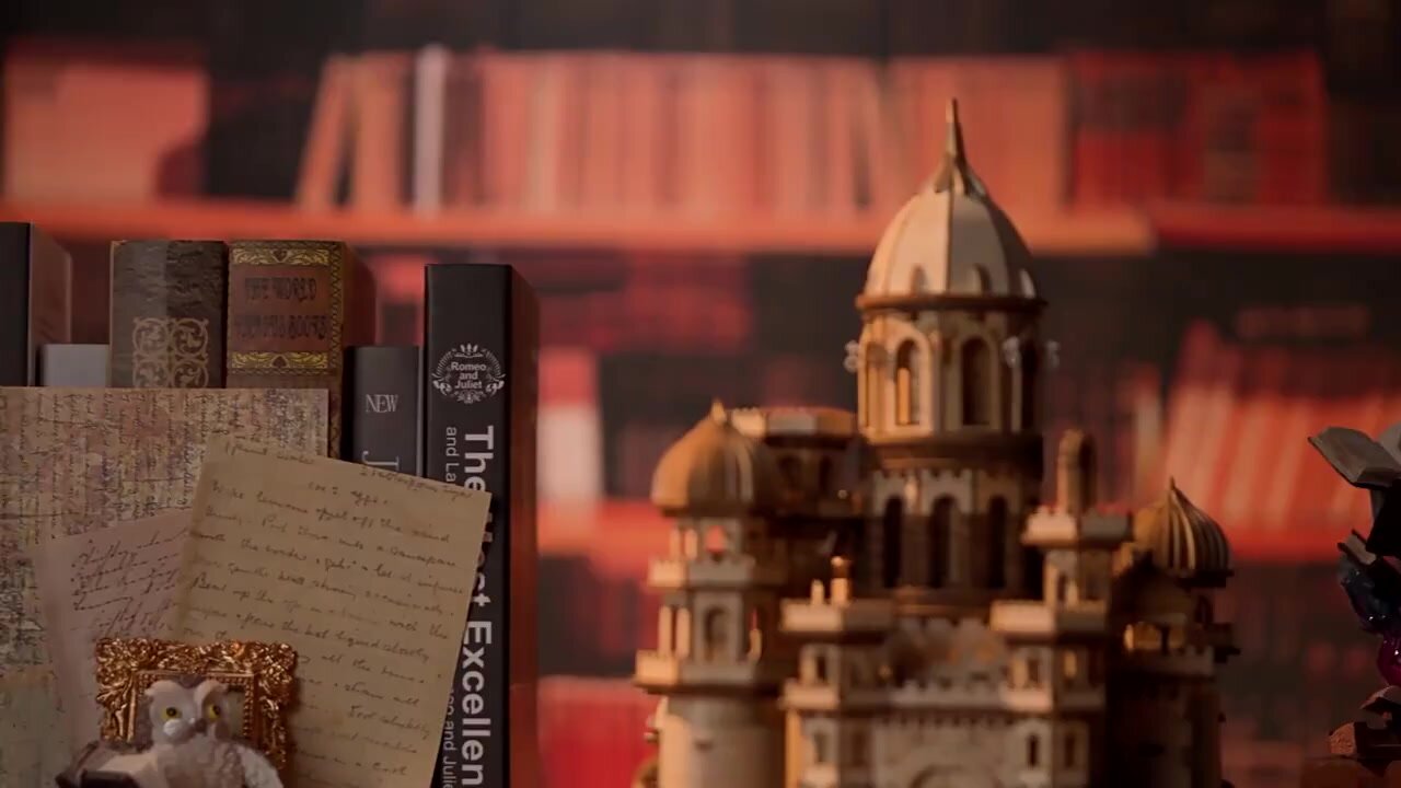 Игрушка из строительных блоков модели волшебного замка
