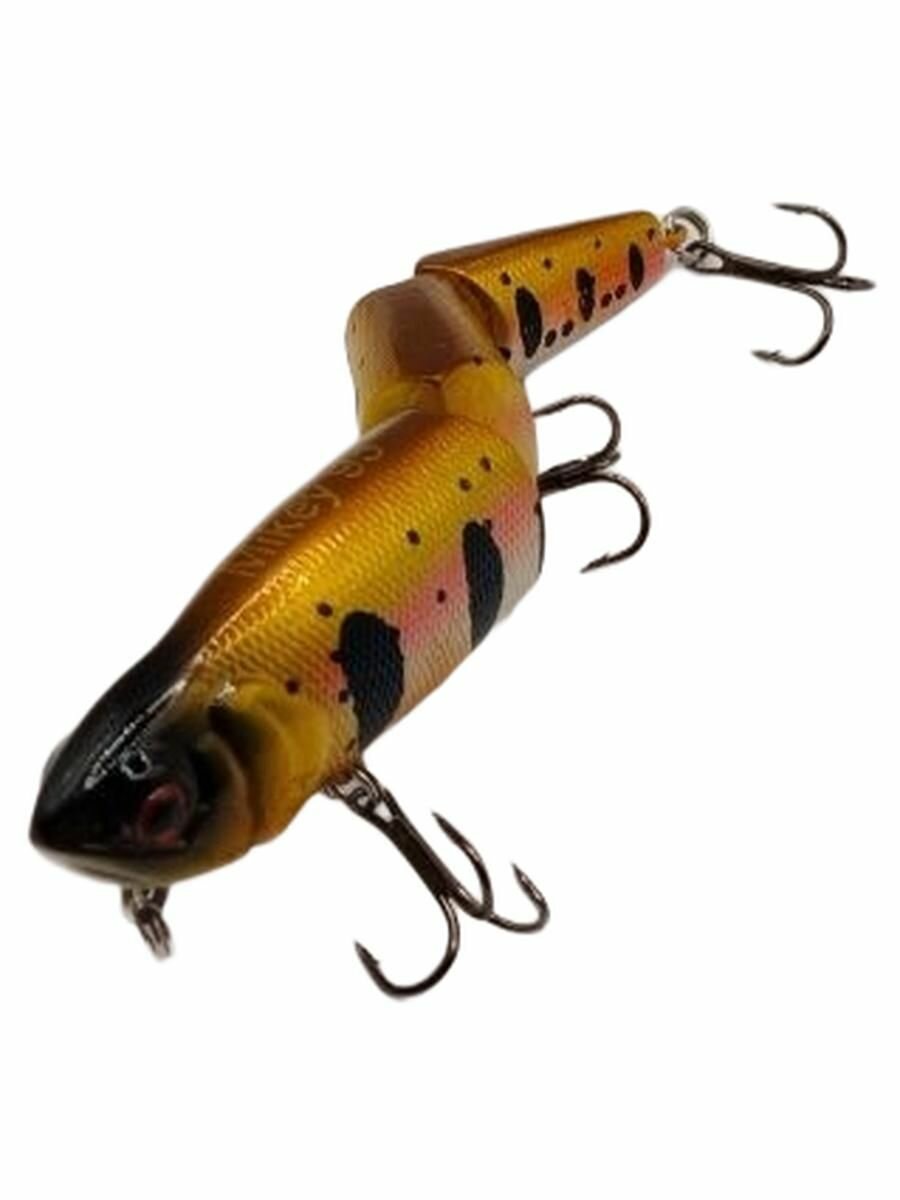 Воблер Jackall Mikey-95 95 мм 12 г плавающий минноу для ловли щуки окуня и судака на мелководье 0.50 м