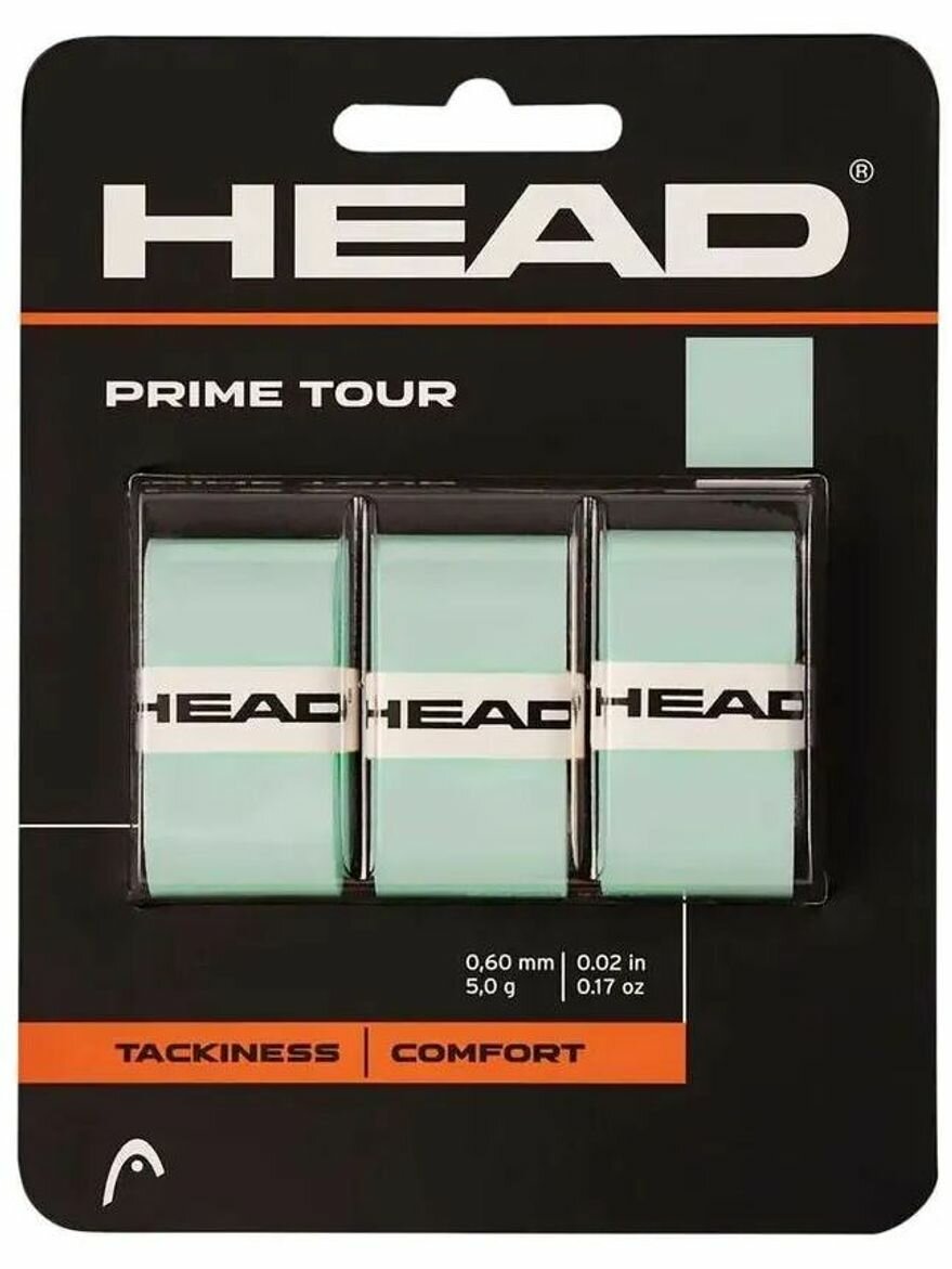 Намотки для ракетки Head Prime Tour 3 pcs Pack (Overgrip) 100% полиэстер 285621-CS
