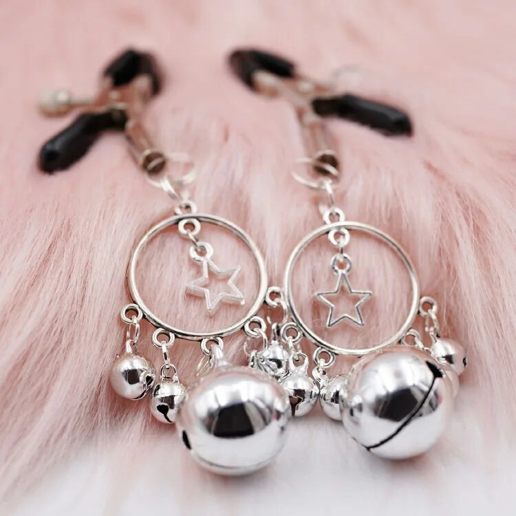 Женский колокольчик, зажим для груди SM, горничная, клиторальная пара, секс-игрушка для Black clip