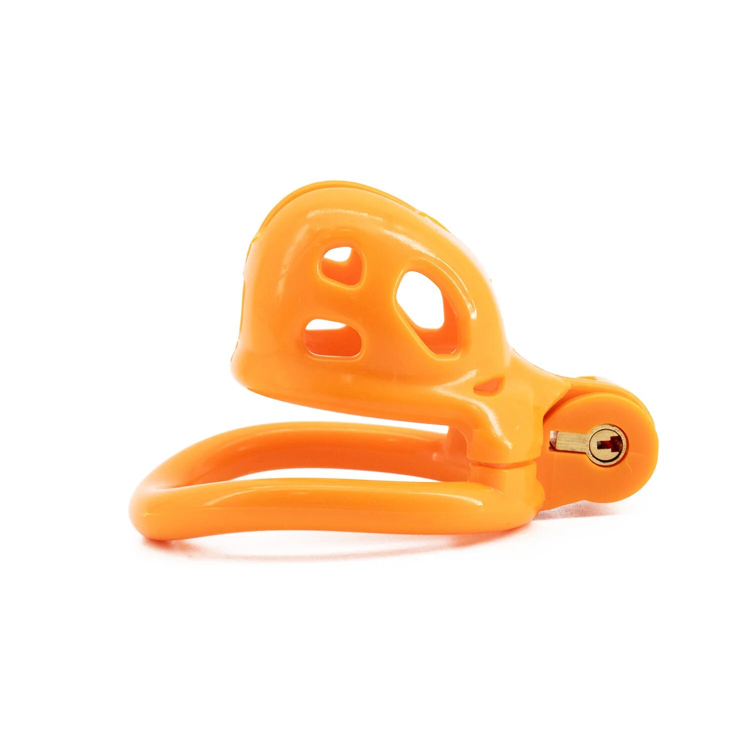 6 размеров CB Нейлоновая клетка целомудрия Секс-игрушка Мужской пенис Связывание Super Nub-orange