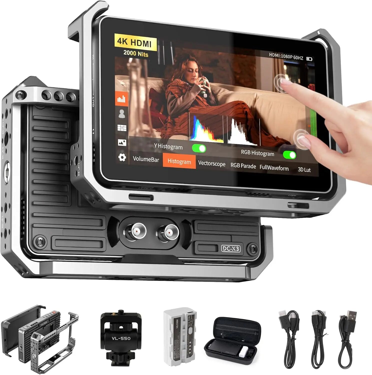 Портативный монитор Viltrox DC-X2/DC-X3 6 дюймов