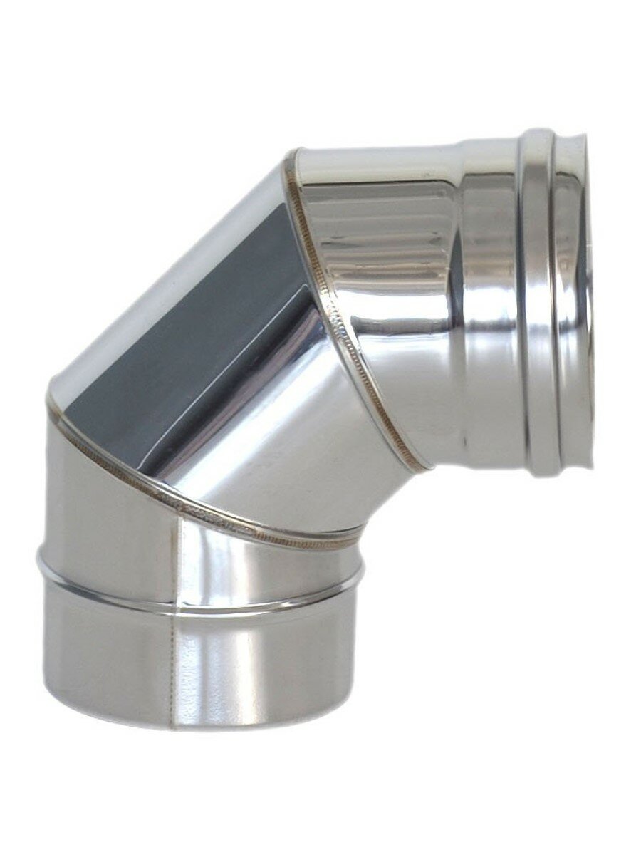 Отвод дымохода Моно 87°, D 150, ОМ-Р, AISI 430 0,8 мм (TS. FRT. O87.0150.75386)