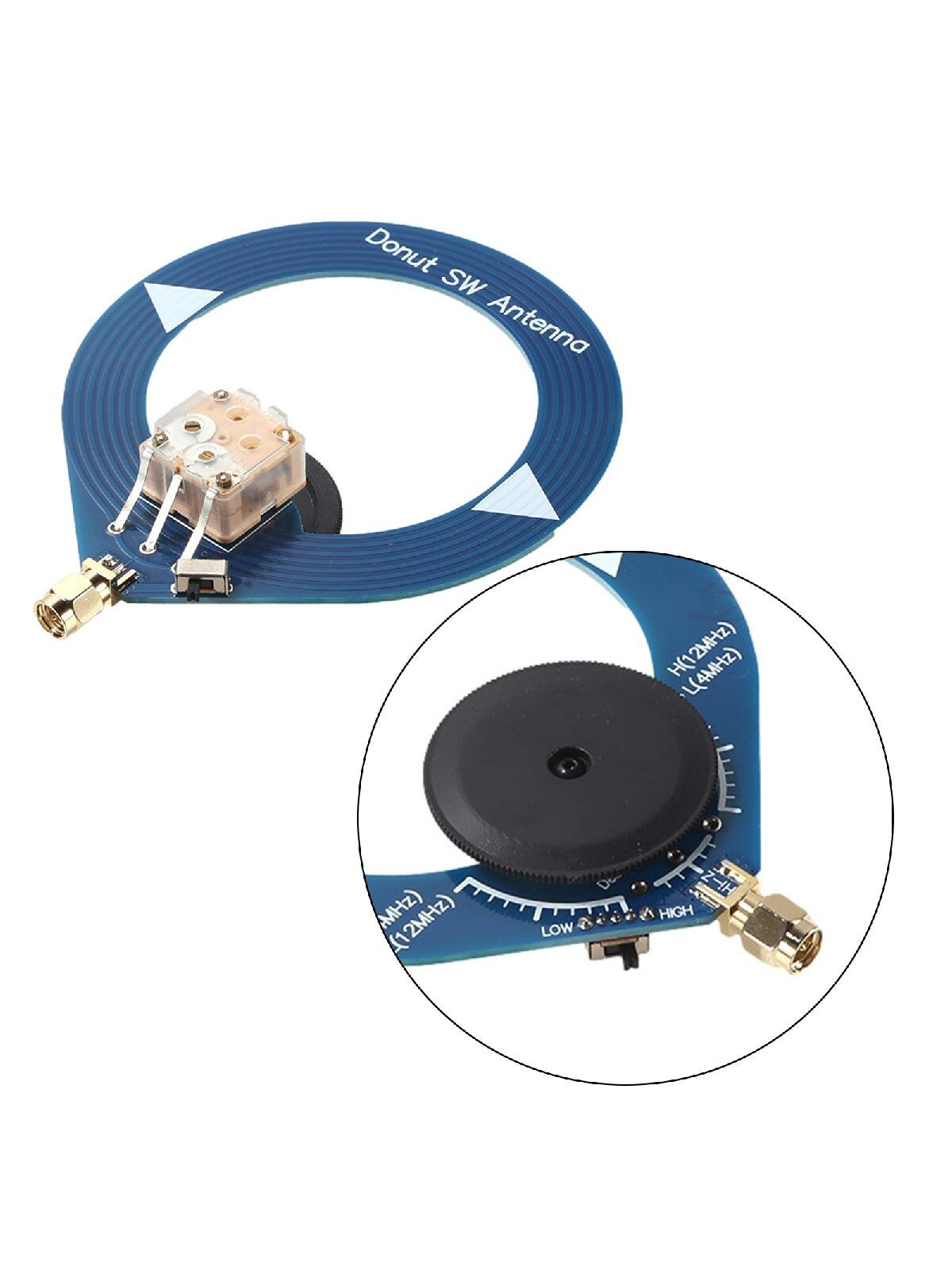 1PC MW Shortwave Antenna AM MW/SW Small Donut Antenna Mini Loop Antenna for HFDY Malahiteam DSP DSP2 Receiver HF Middle