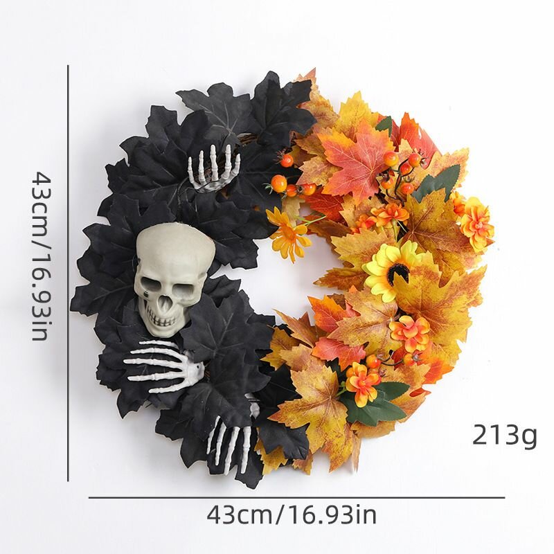 Красивые дверные драпировки на Хэллоуин венок для Trick Treater