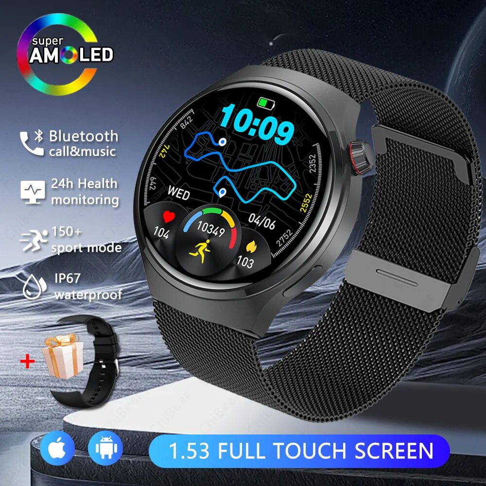 Smartwatch 2026 Watch 5 Pro для мужчин Black mesh