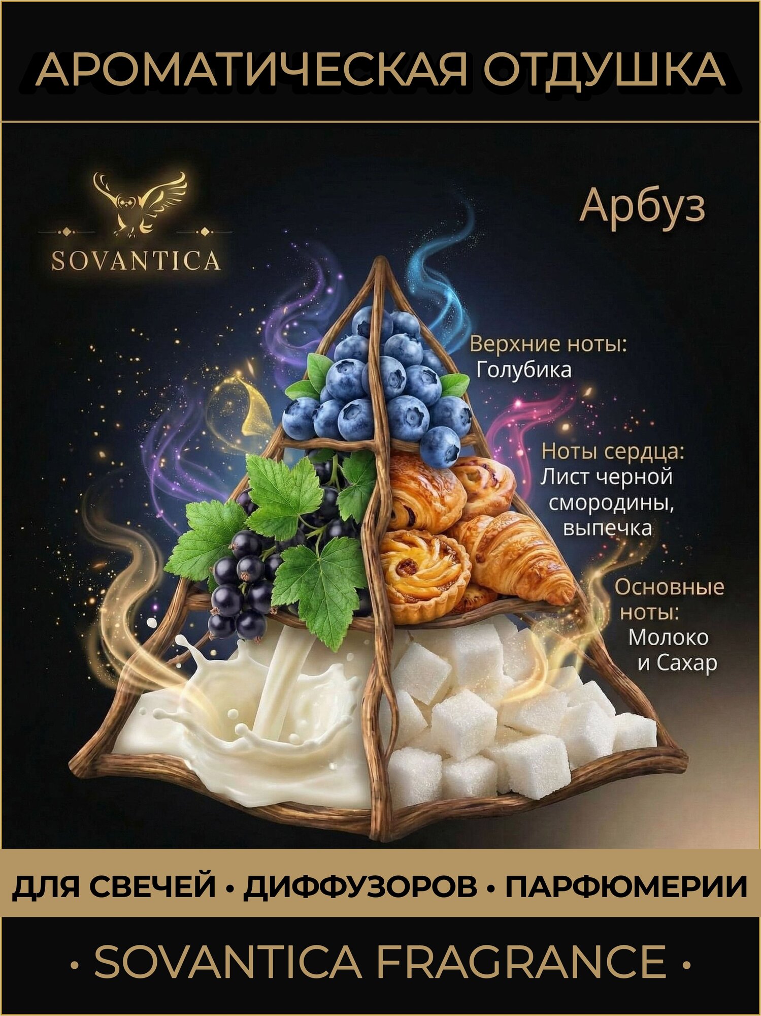 Ароматическая отдушка 50 г Арбуз Арбуз (Watermelon), Sovantica