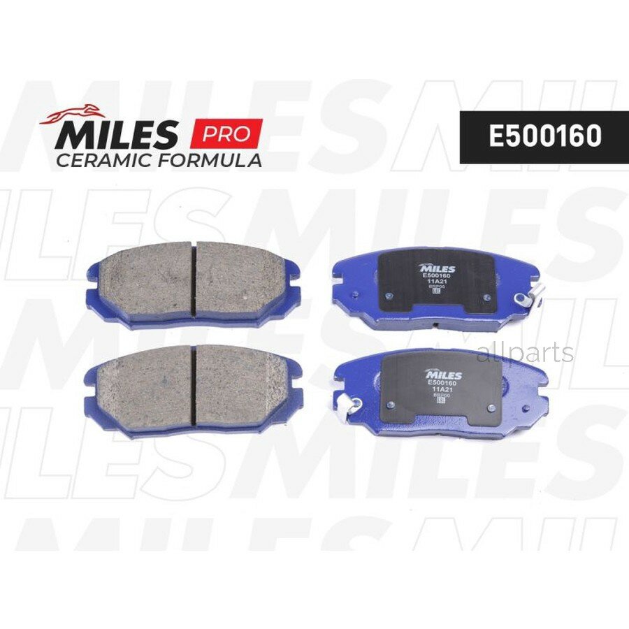MILES E500160 Колодки тормозные HYUNDAI SONATA V(NF)/KIA OPIRUS 05- пер. Ceramic PRO