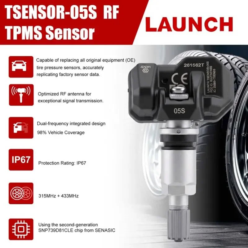 Датчики TPMS 05S, 4 шт. — фото 1