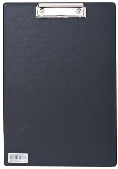 Планшет Brauberg Comfort с верхним прижимом, А4, 23х35 см, картон/ПВХ, черный