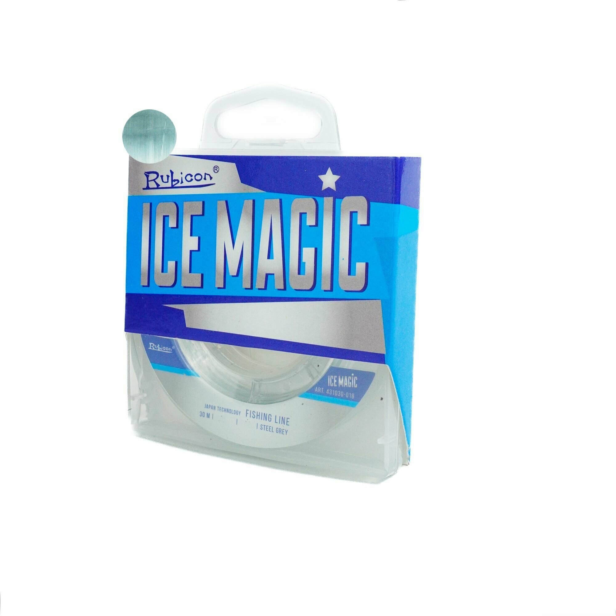 Зимняя леска RUBICON Ice Magic 30 м 0,14 мм (steel grey)