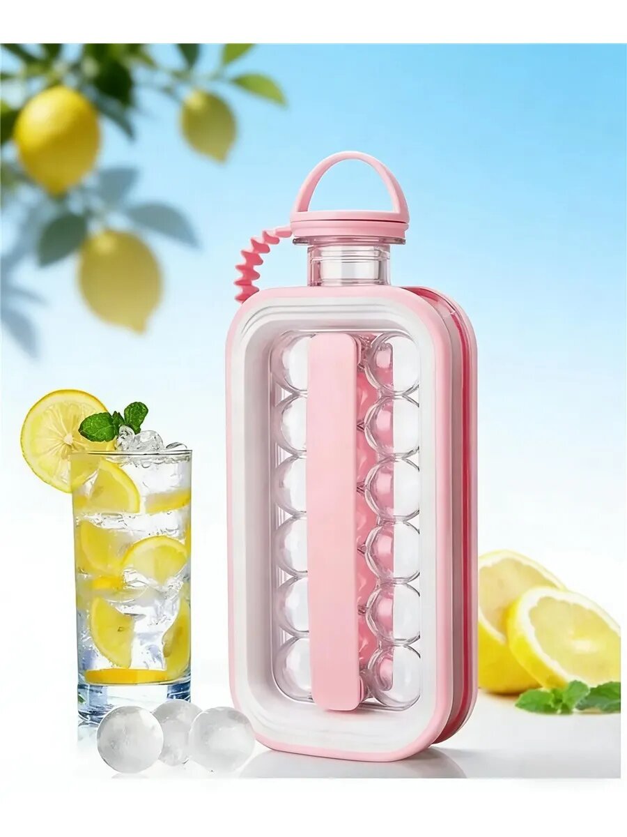Форма-бутылка для льда и воды 2 в 1，2 шт.