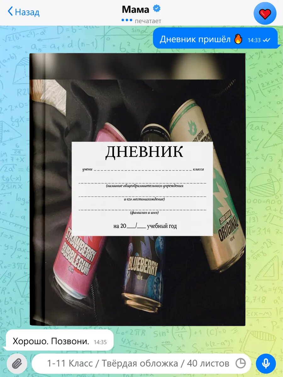 Школьный дневник с принтом y2k pinterest