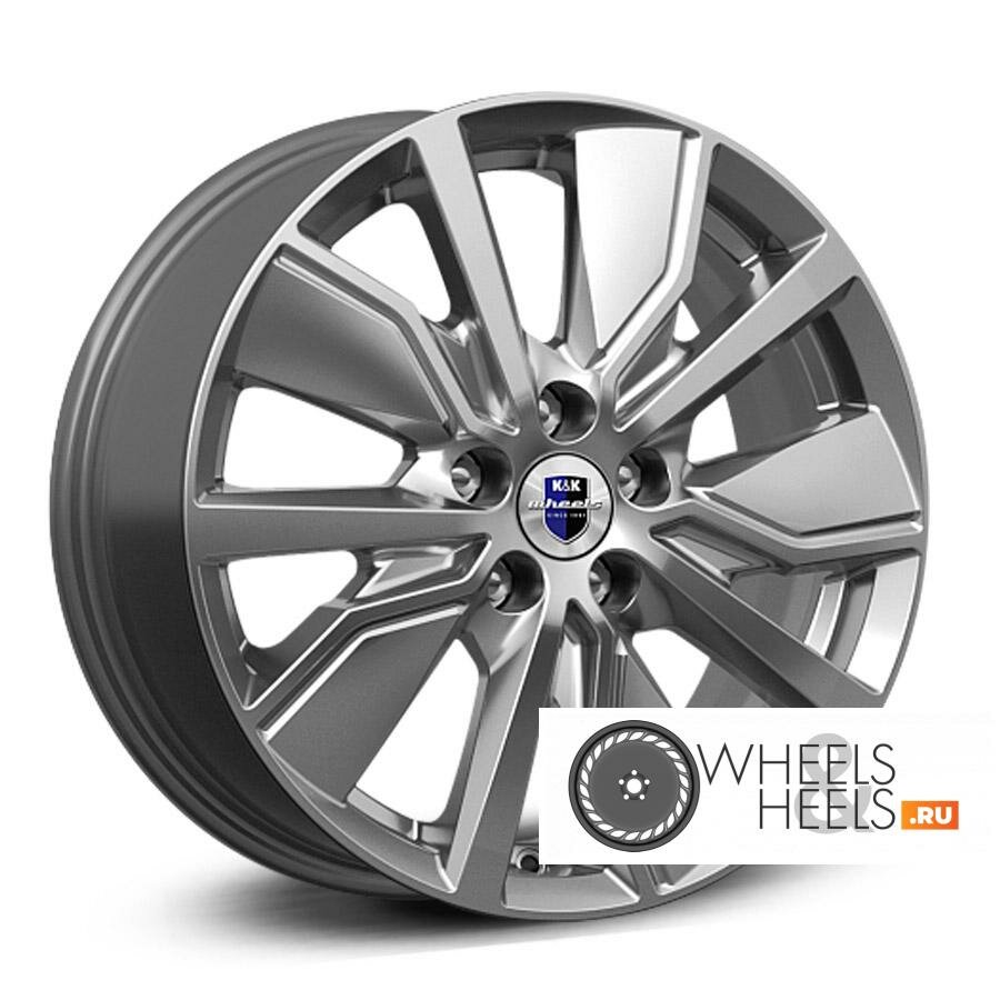 Диск автомобильный литой КиК Гамбит 16x6.5 5x110 et38 dia65.1 Антрацитовый