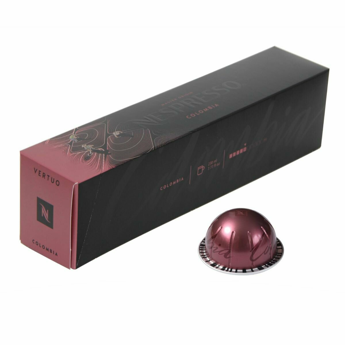 Кофе в капсулах Nespresso Vertuo Columbia, арабика, 230мл, 10шт. в 1 упаковке