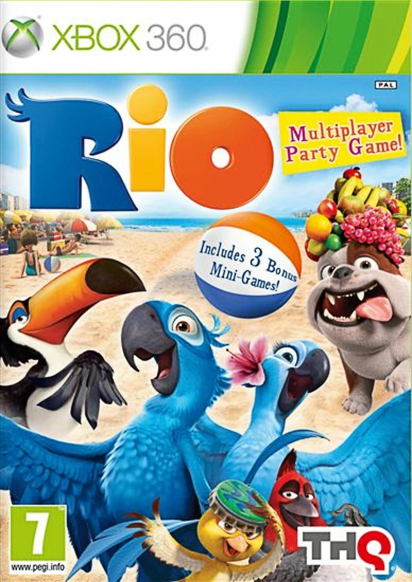 Rio Multiplayer Party Game Видеоигра на диске Xbox 360. Товар уцененный