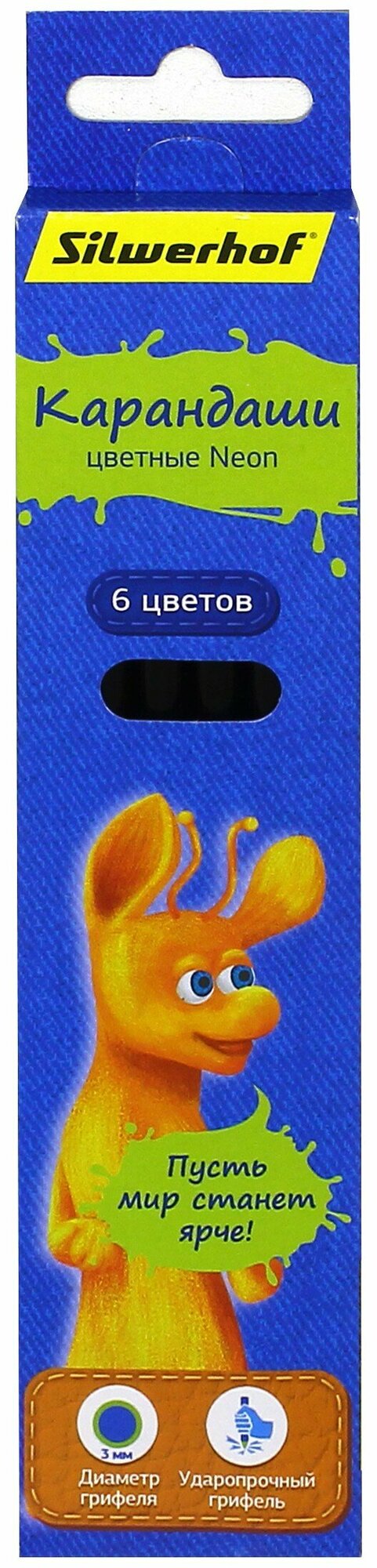 Карандаши цветные с эффектом "Neon" (6 цветов) (134205-06)