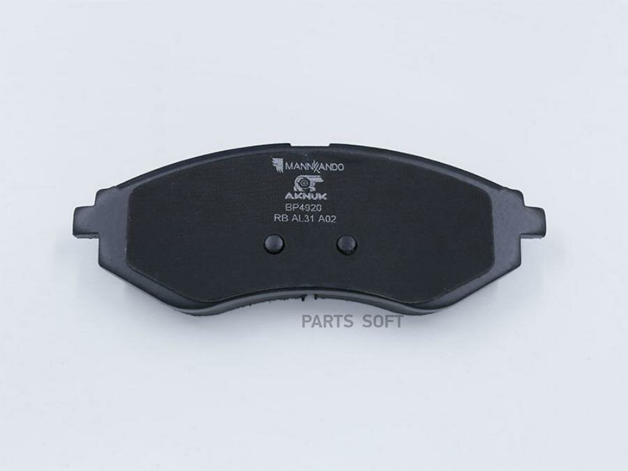 BP4920 AKNUK Колодки тормозные дисковые передние AKNUK CHEVROLET AVEO (T200), 02/03 - BP4920 AKNUK
