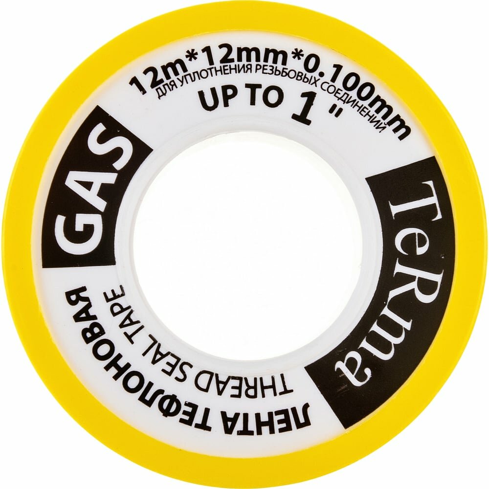 ФУМ лента для газа Terma 1", 12 м х 12 мм х 0.1 мм 20155