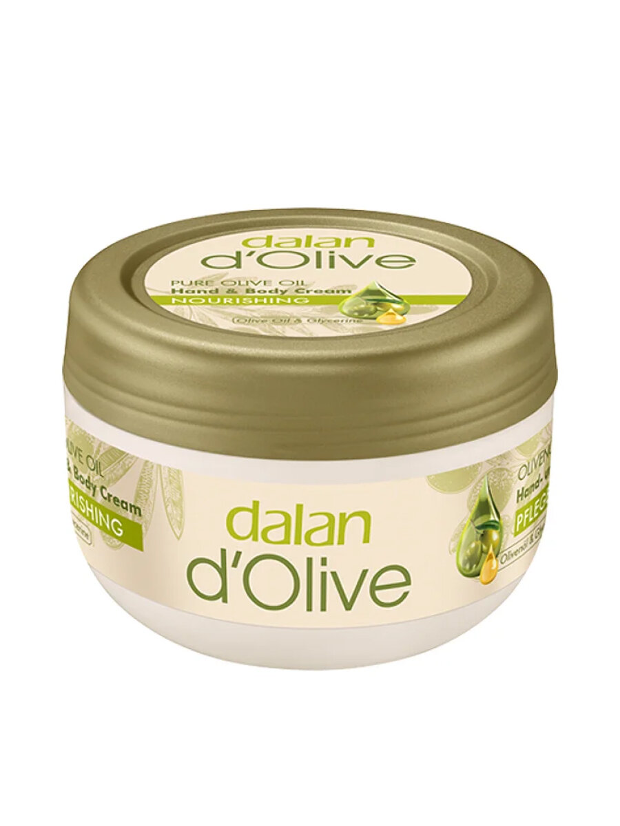 Dalan Крем для рук и тела d`Olive увлажняющий (в банке) 150 мл