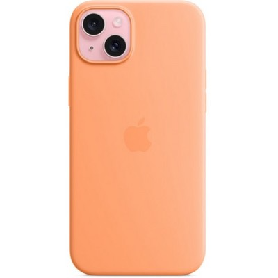 Чехол оригинальный Apple для Iphone 15 Plus Silicone Case - Orange Sorbet