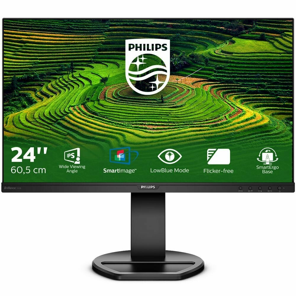 23.8" Монитор Philips 241B8QJEB, IPS, 1920x1080, 75 Гц