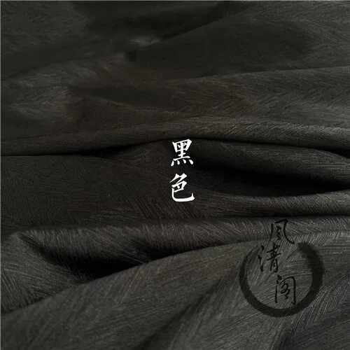 Парчовая микроэластичная жаккардовая ткань 1,45 м x 1 м Черный, 31 black