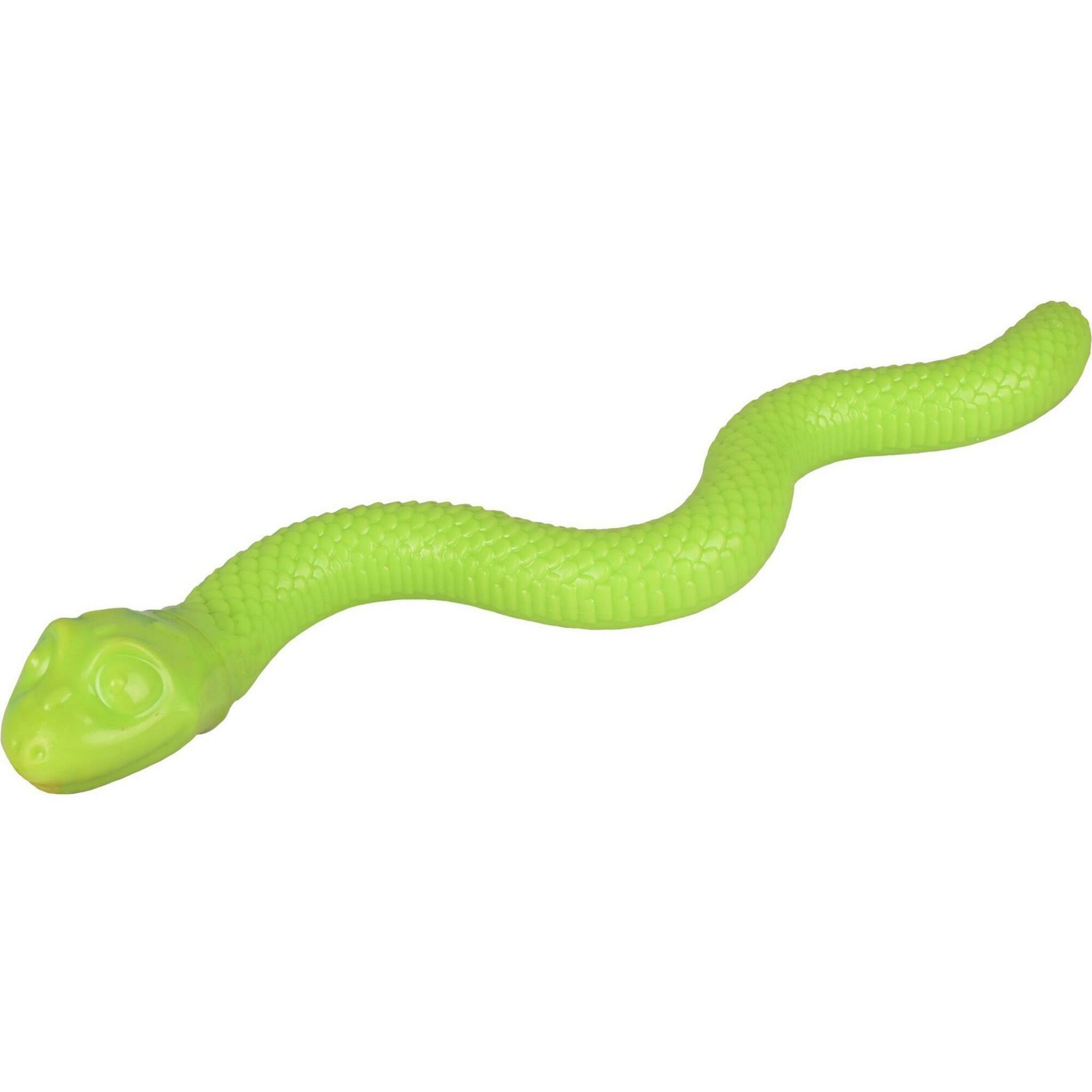 Игрушка для лакомств SNEACKY SNAKE, 42 см, ТПР, зелёный, Flamingo