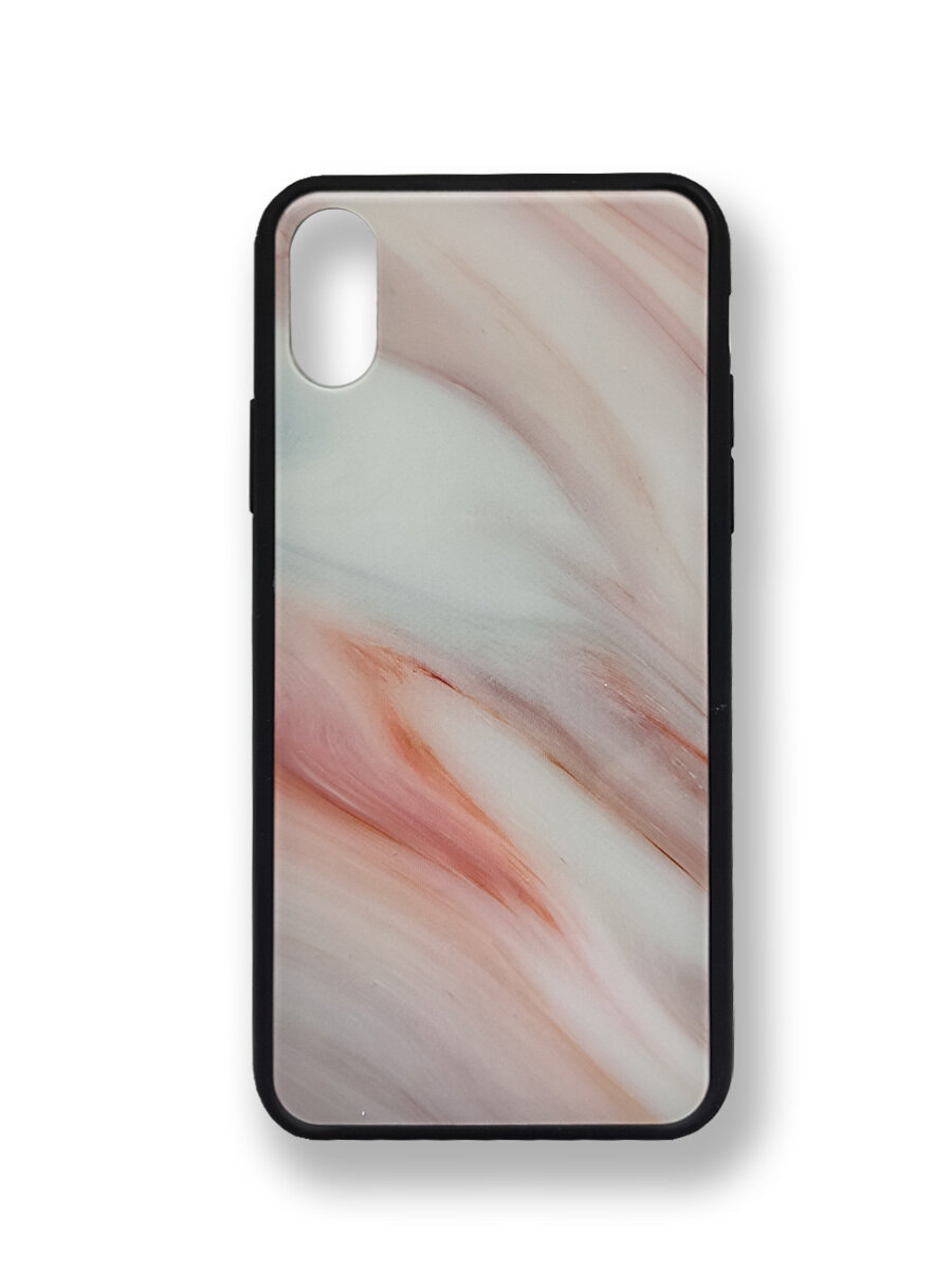 Стеклянный TPU-PC чехол накладка Rock Glass Phone Cases для Apple iPhone XS Max