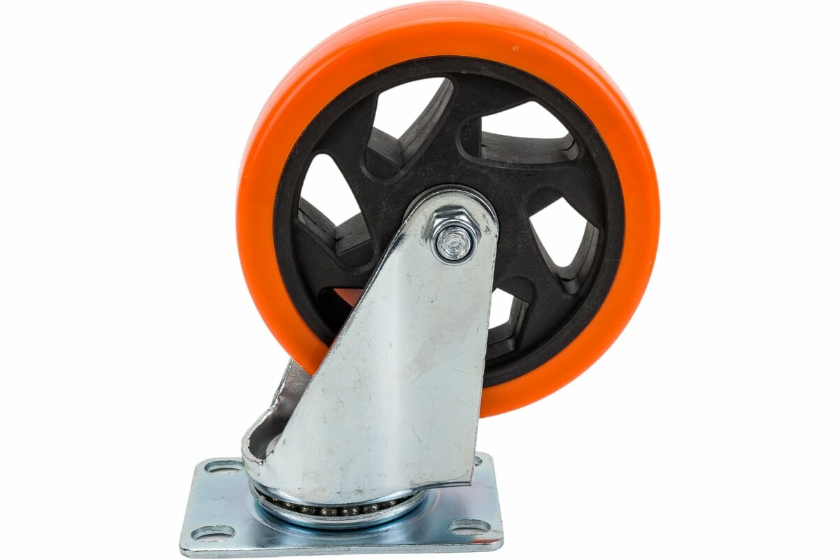 MFK-TORG Колесо б/г полиуретан поворот PVC 125мм Medium 4023125 PVC