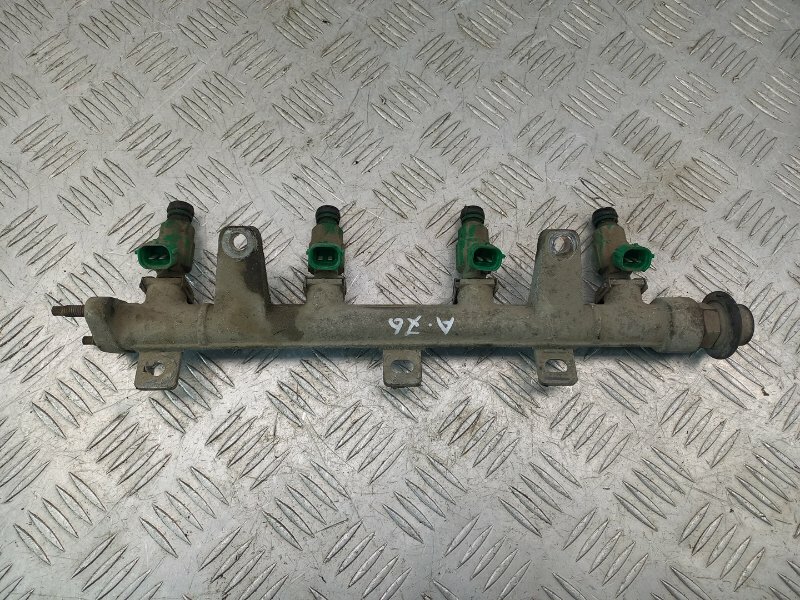 Б/У Рейка топливная (рампа) + форсунки Kia Rio 2 JB / Киа Рио 2 JB 1.4 G4EE 97Л.С. седан 2005
