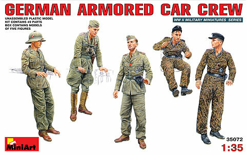 35072 MiniArt Немецкий экипаж бронеавтомобиля 1/35