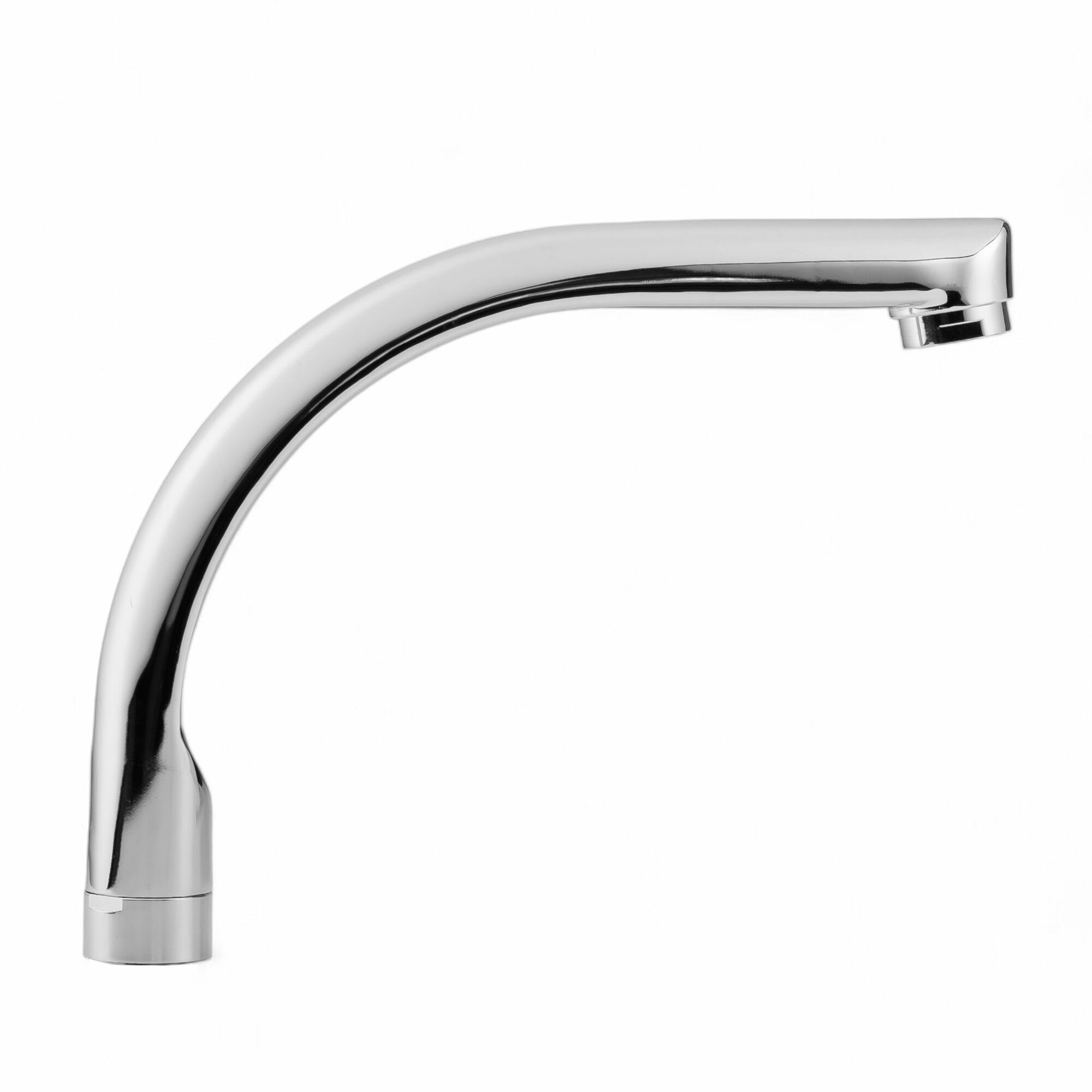 Излив для кухонного смесителя удлиненный люкс из нержавеющей стали, хромированный