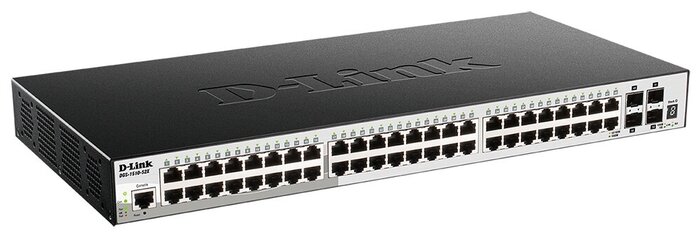 D-Link Коммутатор 1U 19 RM D-Link DGS-1510-52X/A2A 48 портов 1Гбит/сек. + 2 порта SFP + 2 порта SFP+, управляемый (oem)