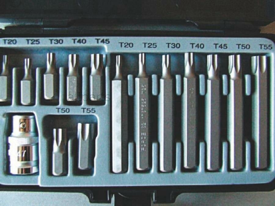 Сервис ключ 76445 Набор бит (15 предметов) торкс Т20-55 Сервис ключ 76445