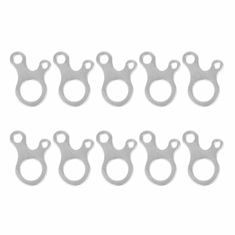 10 Шт. Зажим для Тента Натяжитель Троса, серебро