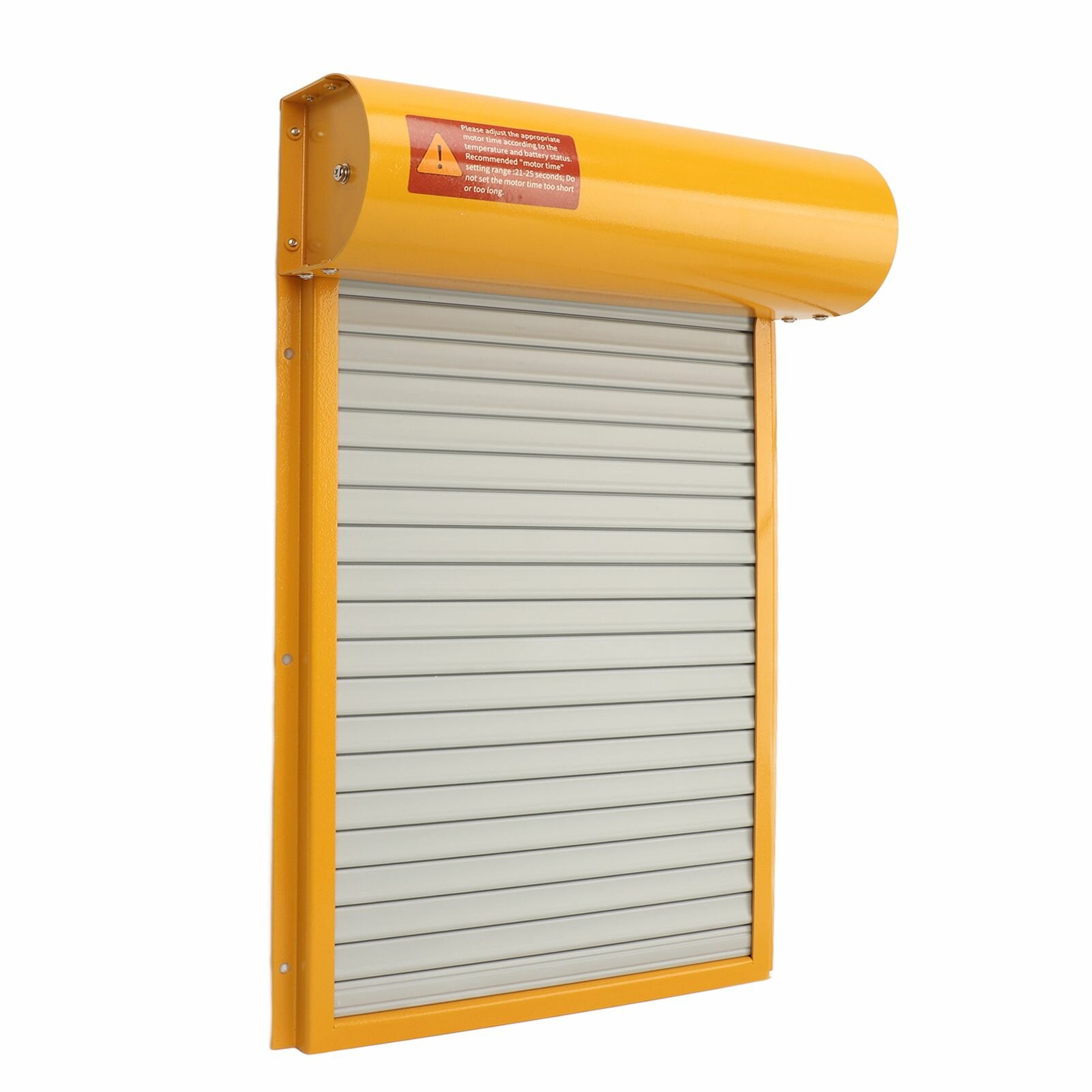 Металлическая рулонная дверь курятника с таймером