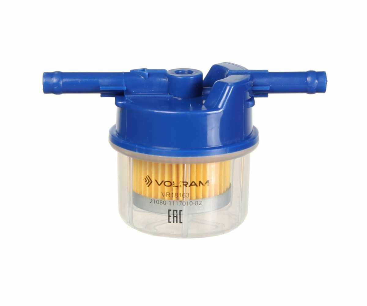 Фильтр топливный Volram VR18163 с вертикальным отстойником Lada ВАЗ-2101-07 Жигули, 2108-21099, 2110-2115, 2121-2131; ГАЗ Газель 3302, 2705, Соболь дв. ЗМЗ-406/УМЗ-4215