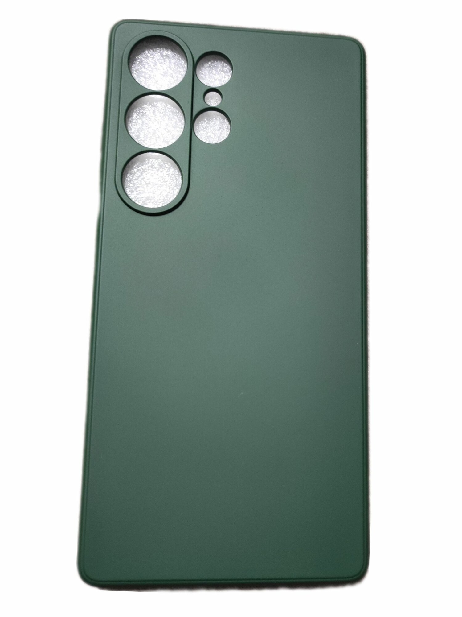 Samsung Galaxy S25 Ultra Тёмно-зелёный чехол бампер для самсунг галакси с25 ультра накладка бархат